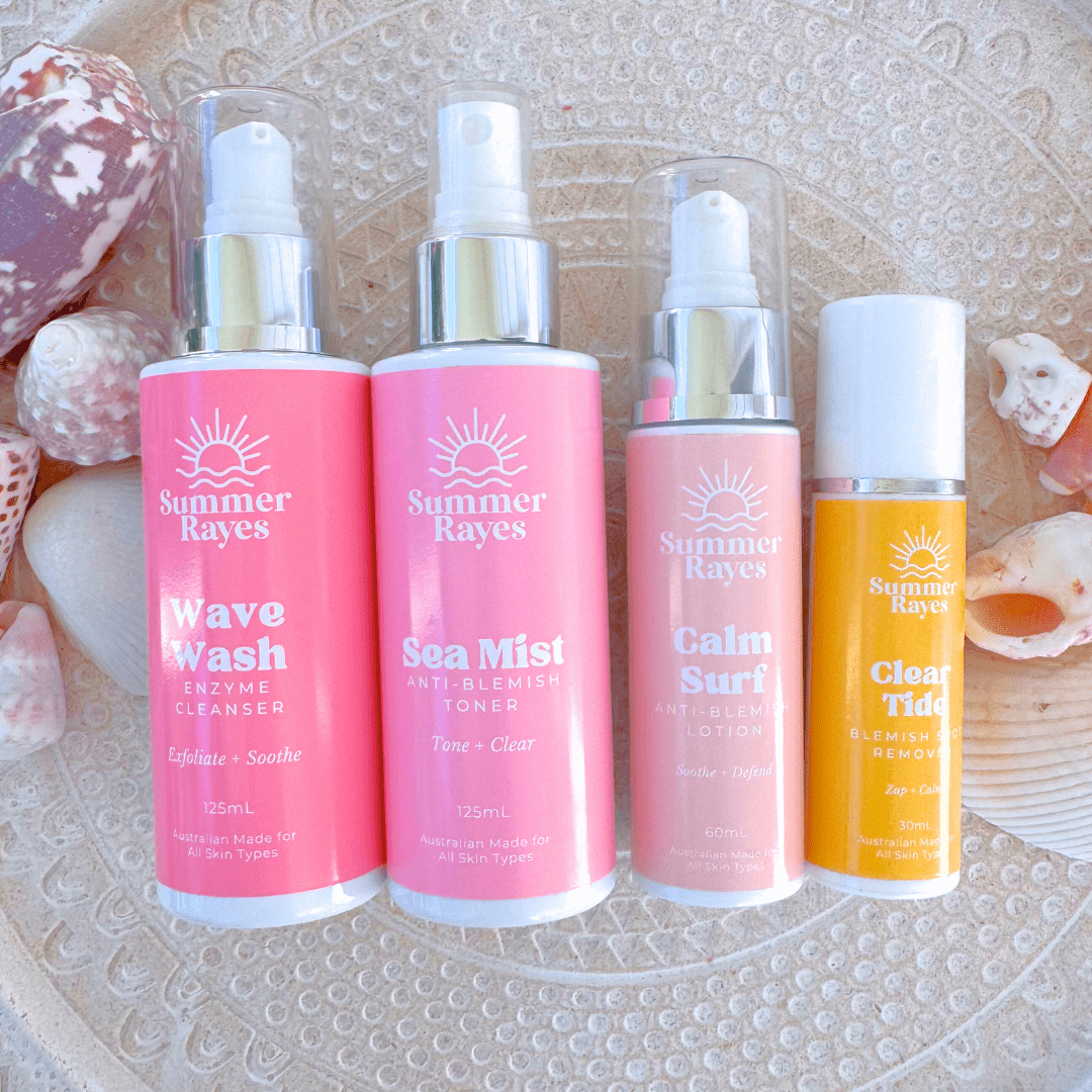 Sunset Skin Quad | Teen Anti-Blemish Bundle | Summer Rayes Skincare